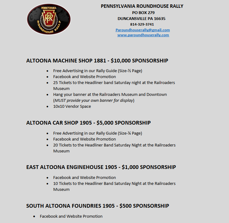 2019_Sponsor_Sheet – Pennsylvania Roundhouse Rally